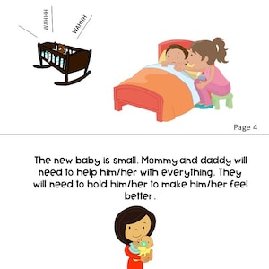 New Baby, A Social Story for Autism and Behavior Management DIGITAL ...