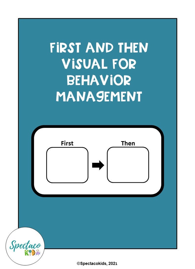 First and Then Visuals, Autism, Behavior Management, Self Regulation ...