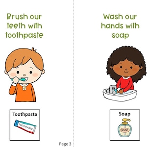 Good Hygiene Habits! PRINTABLE ADAPTED INTERACTIVE Book for Speech ...