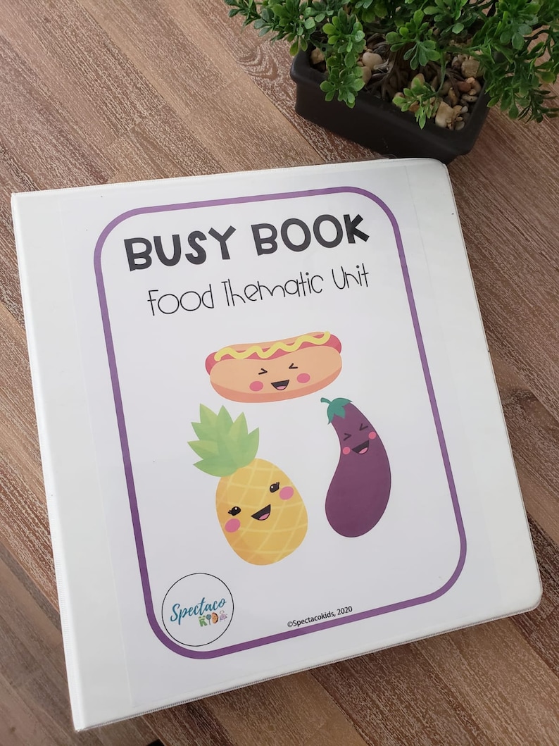 Food Printable Toddler Busy Book Sorting and Matching Learning Binder ...