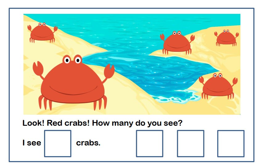 Lets Count, Sea Animals Adapted/interactive Book DIGITAL DOWNLOAD - Etsy