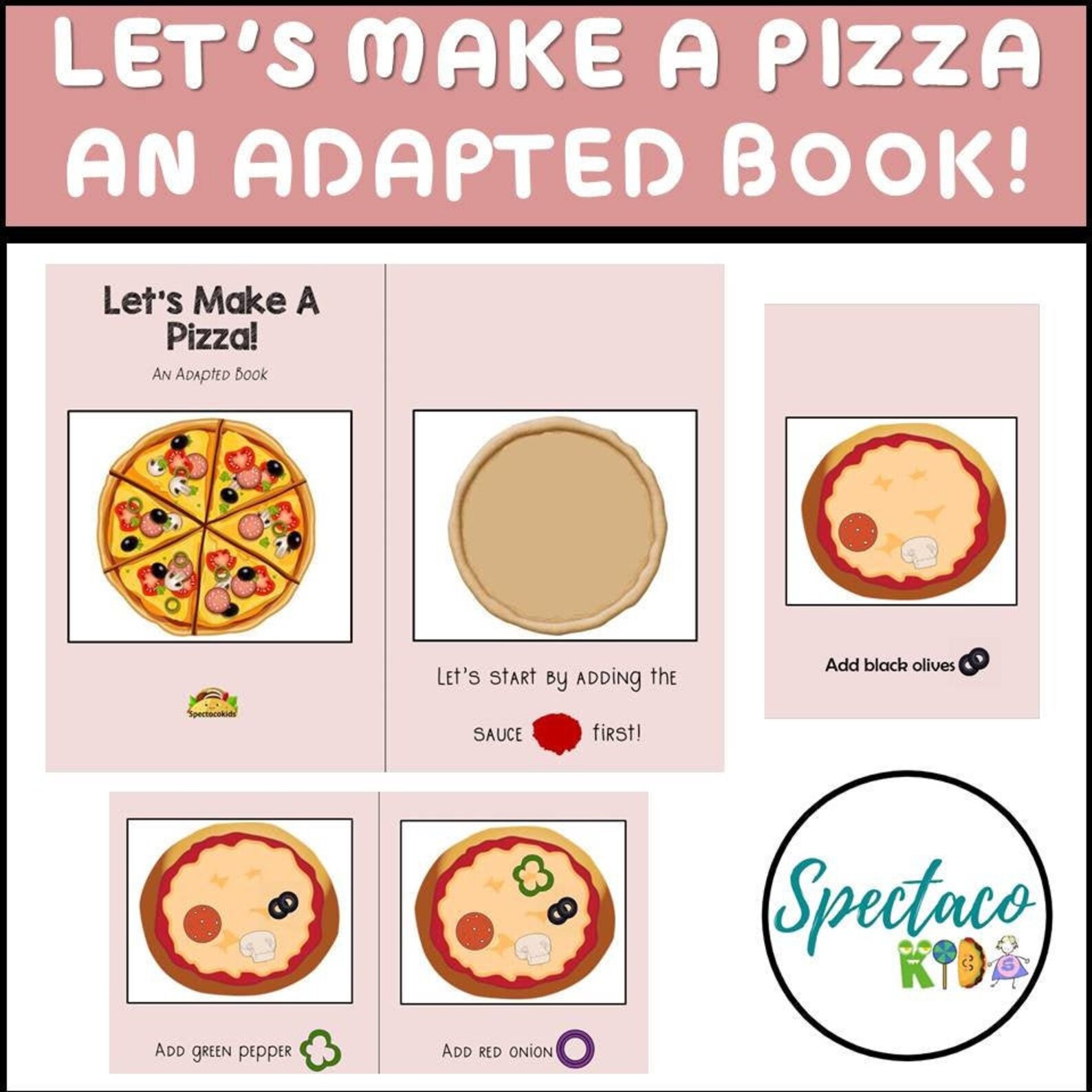 Let’s Make A Pizza, Adapted/interactive Book- DIGITAL DOWNLOAD - Etsy