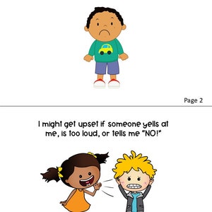 A Social Story for Autism and Behavior Management, No Hitting, Self ...