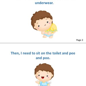 Toilet Training, Potty Training, A Social Story for Autism and Behavior ...