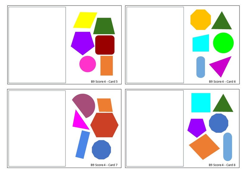 ABLLS-R Aligned B9 Block Designs on Picture Cards Task Cards, Pictures ...