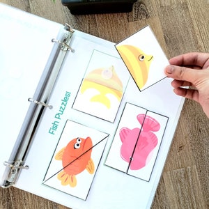 Sea Animal Printable Toddler Busy Book | Sorting and Matching ...