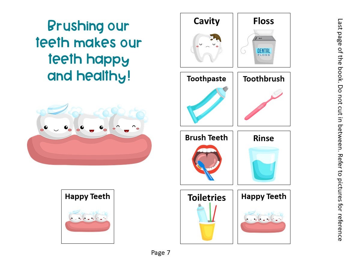 I Can Brush My Teeth! PRINTABLE ADAPTED INTERACTIVE Book for Speech ...