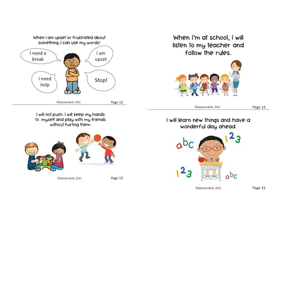 No Pushing Social Story