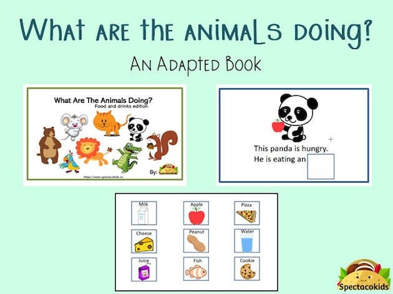 What Are the Animals Doing an Adapted/interactive Book - Etsy