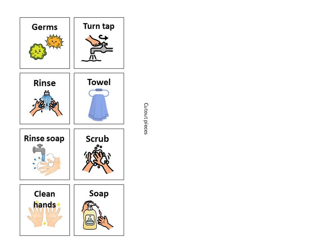 I Can Wash My Hands PRINTABLE ADAPTED INTERACTIVE Book for - Etsy Canada