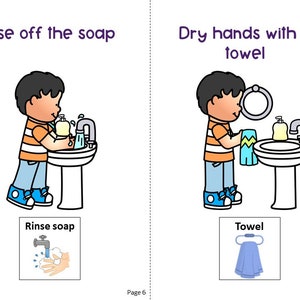 I Can Wash My Hands! PRINTABLE ADAPTED INTERACTIVE Book for Speech ...