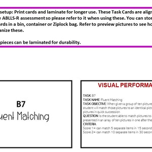 ABLLS-R Aligned B7 Matching Task Cards (PDF) - Etsy