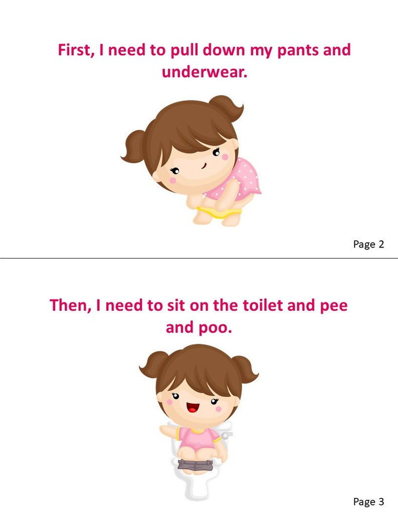 Toilet Training, Potty Training, A Social Story for Autism and Behavior ...