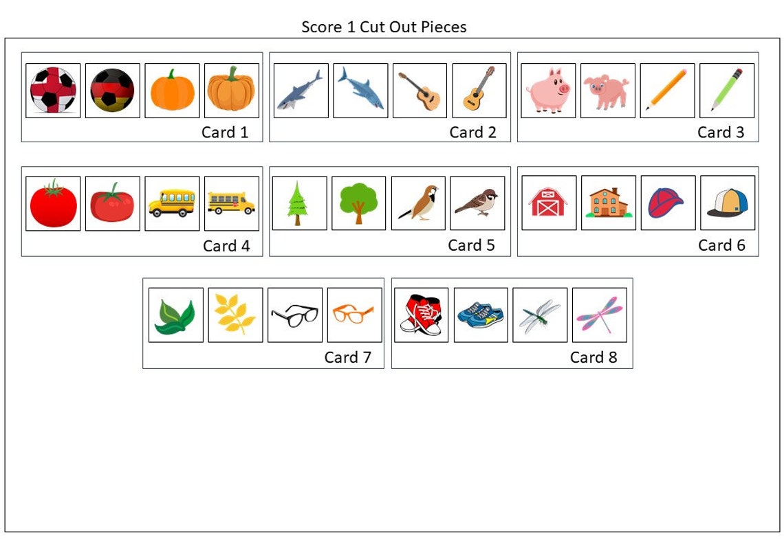 ABLLS-R Aligned B8 Sort Non Identical Items Task Cards, Pictures to ...