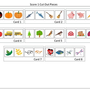 ABLLS-R Aligned B8 Sort Non Identical Items Task Cards, Pictures to ...