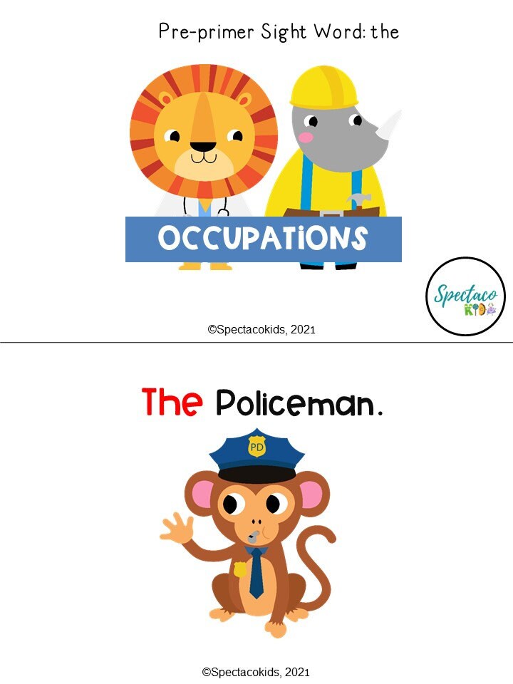 Pre-primer Sight Word Books, Homeschool Kindergarten (pdfs) - Etsy