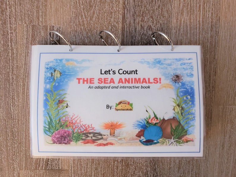 Lets Count Sea Animals Adapted/interactive Book DIGITAL - Etsy