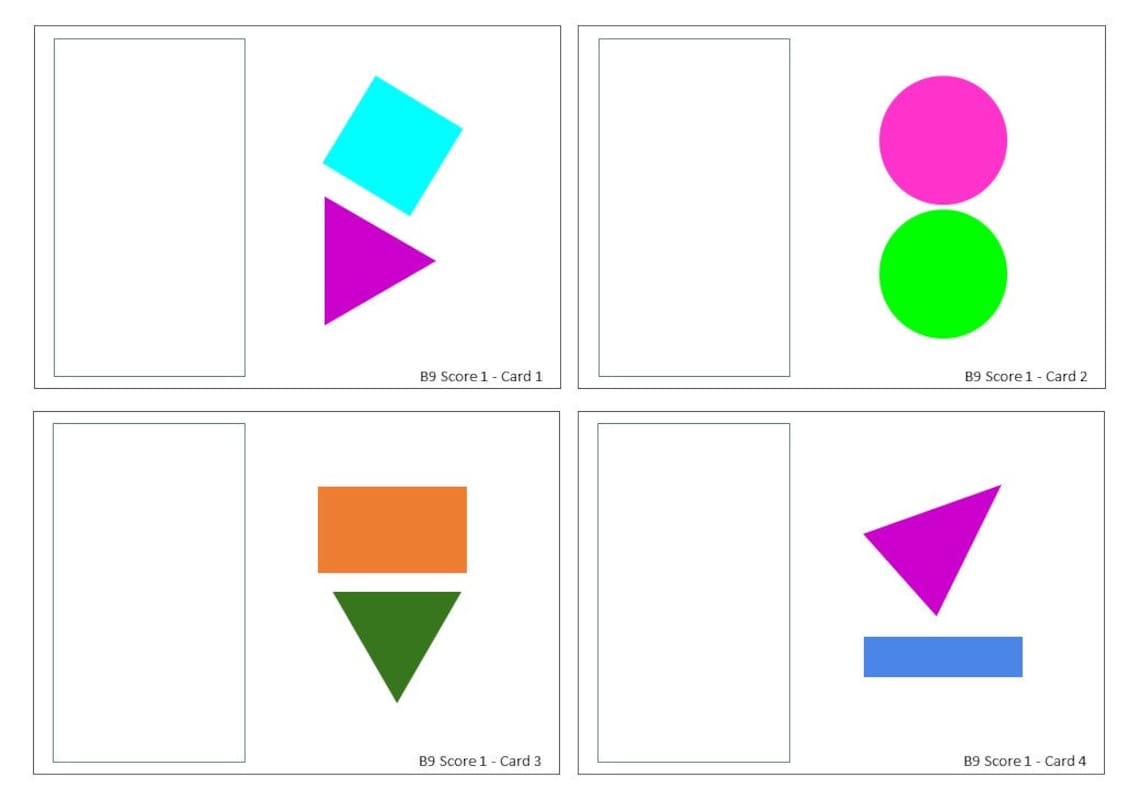 ABLLS-R Aligned B9 Block Designs on Picture Cards Task Cards, Pictures ...