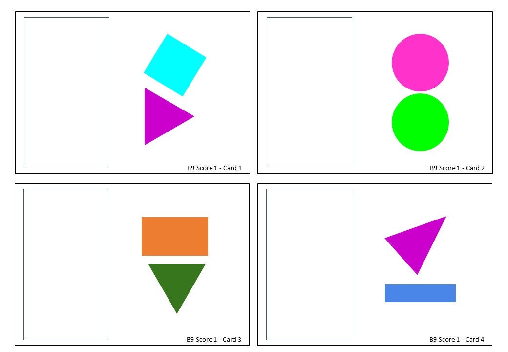 ABLLS-R Aligned B9 Block Designs on Picture Cards Task Cards, Pictures ...