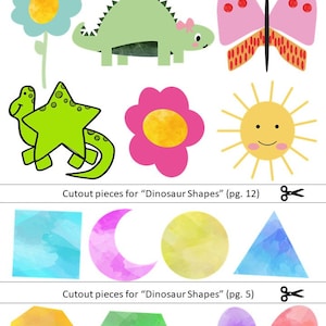 Dinosaur Printable Toddler Busy Book | Sorting and Matching | Learning ...
