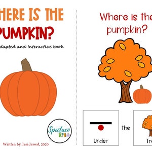 Fall Prepositions Adapted Book, Speech Therapy, Autism (printable) - Etsy