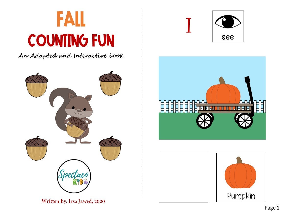 Fall Theme Basic Concepts Bundle PRINTABLE ADAPTED INTERACTIVE Books ...