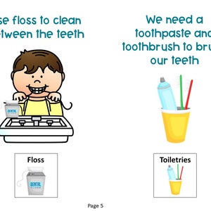I Can Brush My Teeth PRINTABLE ADAPTED INTERACTIVE Book for - Etsy Canada