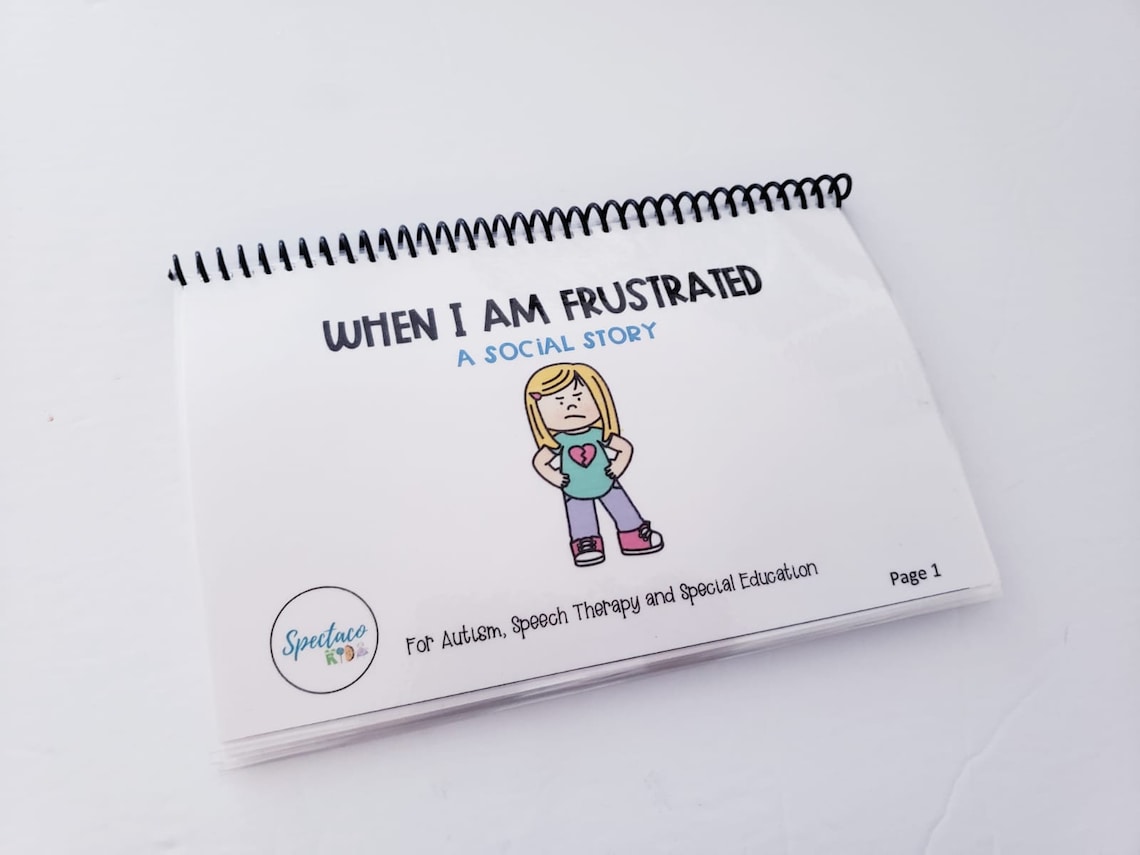 When I Am Frustrated A Social Story for Autism and Behavior Management ...