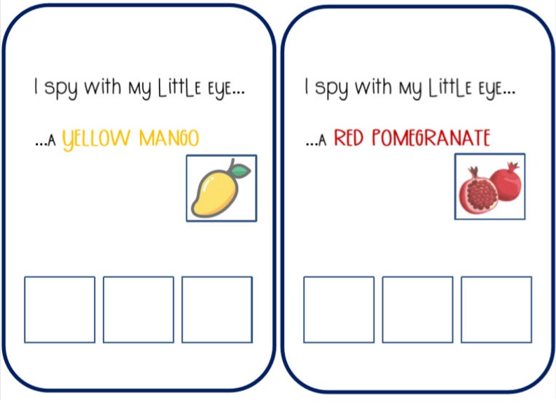 I Spy...fruits Digital Download | Etsy