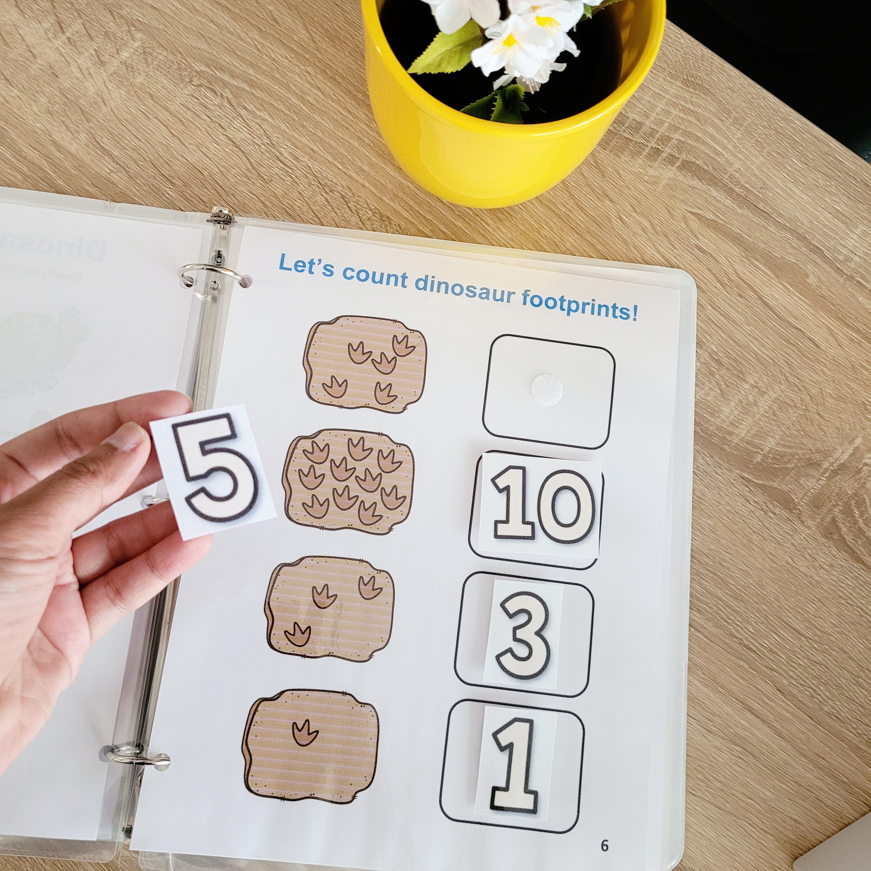 Dinosaur Printable Toddler Busy Book Sorting and Matching Learning ...