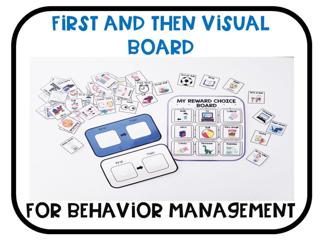 First and Then Visuals, Autism, Behavior Management, Self Regulation ...