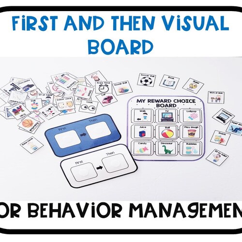 First and Then Visuals Autism Behavior Management Self - Etsy