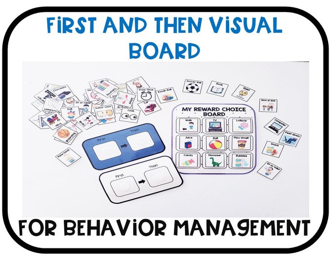 First and Then Visuals Autism Behavior Management Self - Etsy