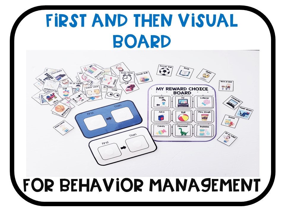 First and Then Visuals Autism Behavior Management Self - Etsy Canada