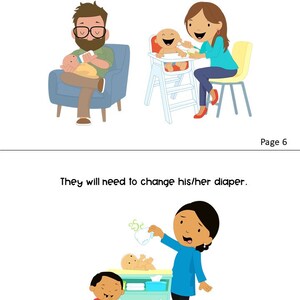 New Baby, A Social Story for Autism and Behavior Management DIGITAL ...