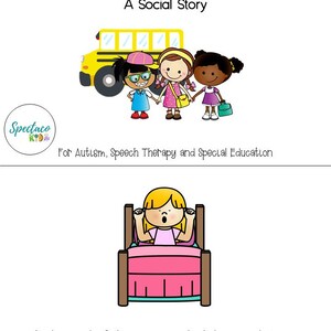 SOCIAL STORY for Autism and Behavior Management, Time for School ...