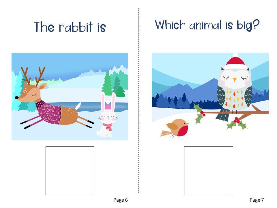 Winter Theme Basic Concepts Bundle PRINTABLE ADAPTED INTERACTIVE Books ...