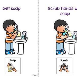 I Can Wash My Hands! PRINTABLE ADAPTED INTERACTIVE Book for Speech ...