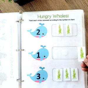 Sea Animal Printable Toddler Busy Book | Sorting and Matching ...