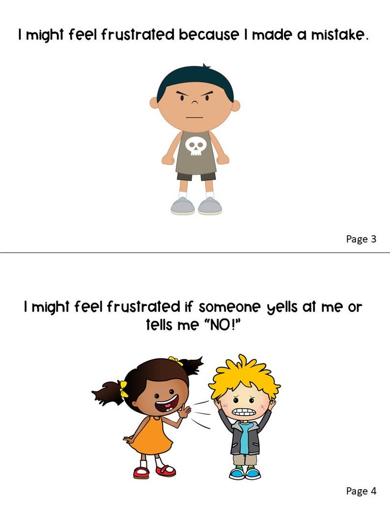 When I Am Frustrated A Social Story for Autism and Behavior Management ...