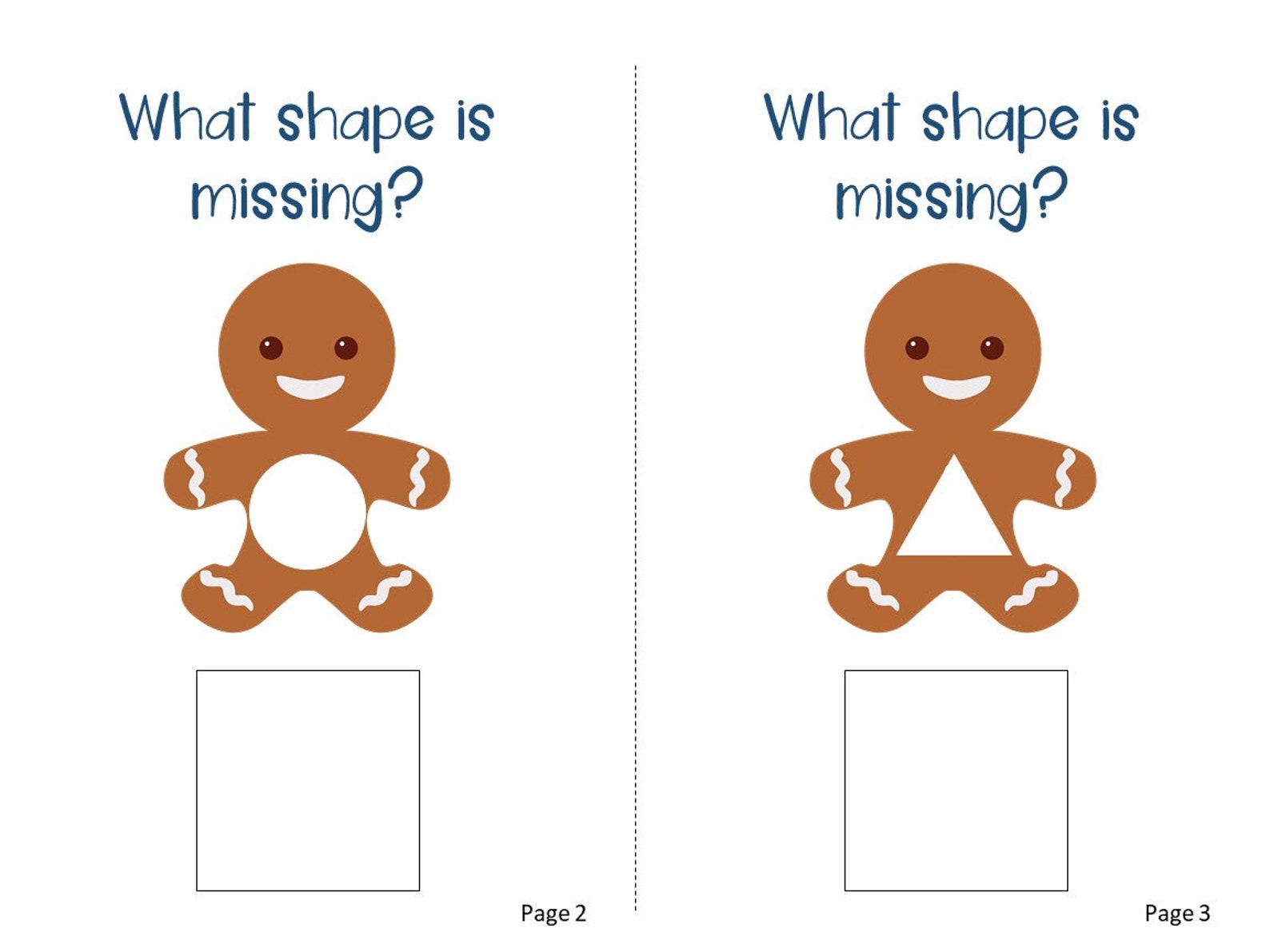 Winter Shapes Adapted Book, Speech Therapy, Autism (printable PDF) - Etsy