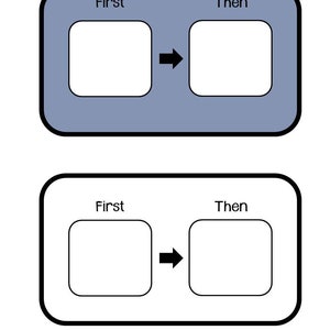 First and Then Visuals, Autism, Behavior Management, Self Regulation ...
