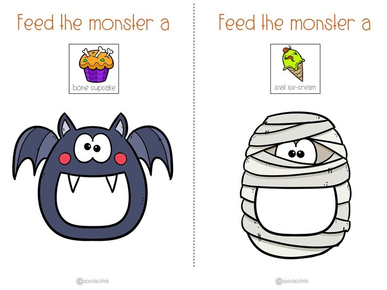 Halloween Matching PRINTABLE ADAPTED Fun Book for Speech Therapy ...