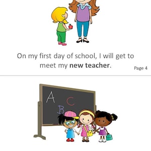 SOCIAL STORY for Autism and Behavior Management, Time for School ...