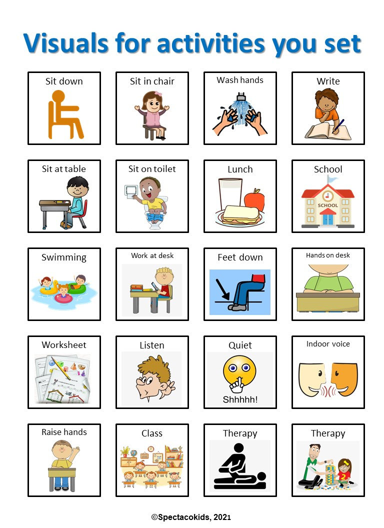 First and Then Visuals Autism Behavior Management Self - Etsy Canada