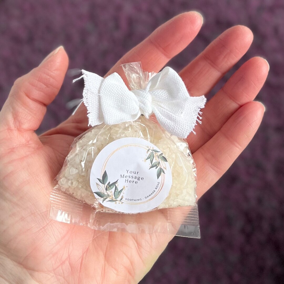 Personalised Wedding Luxury Bath Salt Party Favours for Your ...