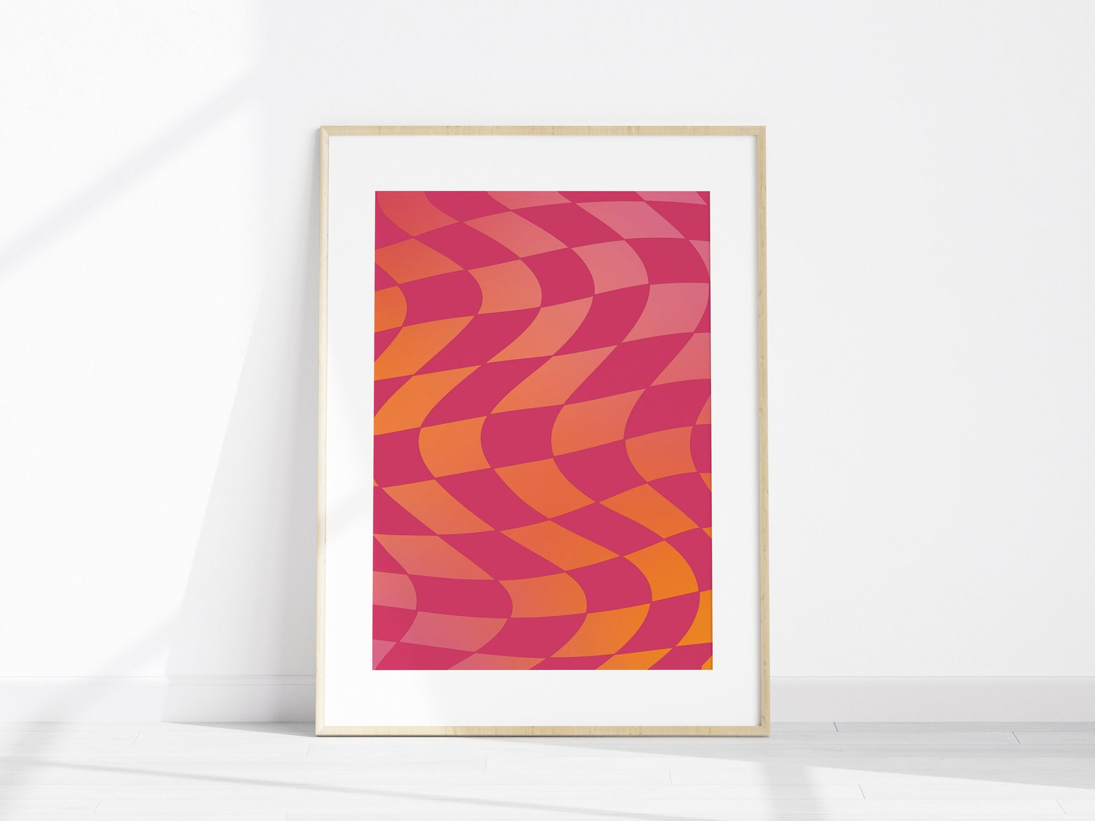 Digital Download Distorted Gradient Checkerboard Art Print - Etsy