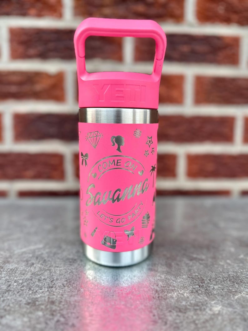 Let's Go Party! Doll Design - Personalized Laser Engraved YETI Water ...