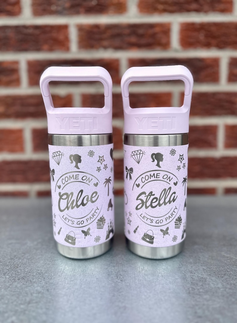 Let's Go Party! Doll Design - Personalized Laser Engraved YETI Water ...