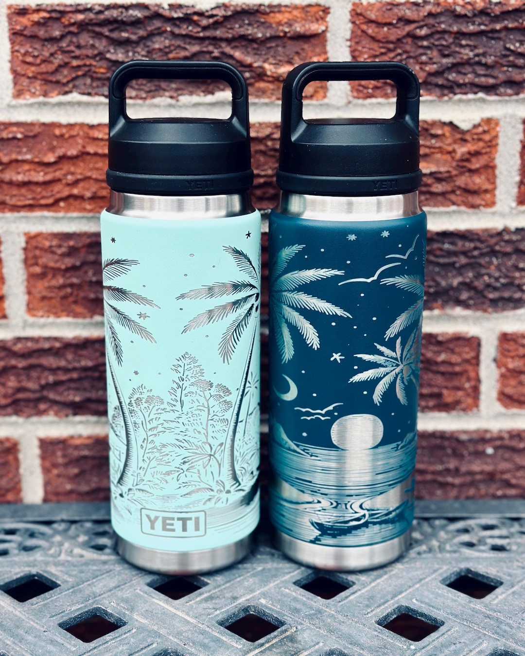 YETI Rambler Bottle: Beach Sunset Engraving (18oz, 26oz, 36oz) - Etsy
